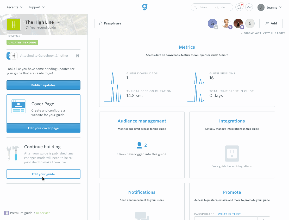 Linking – Guidebook Support