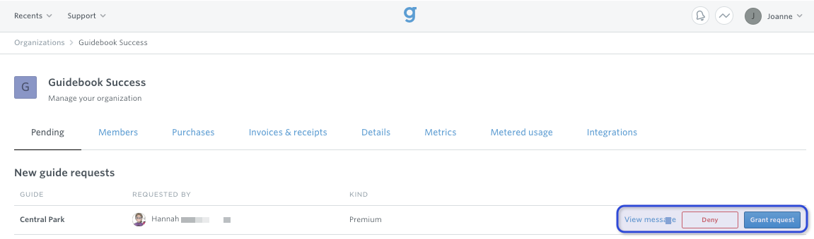 Managing Your Organization as an Admin – Guidebook Support
