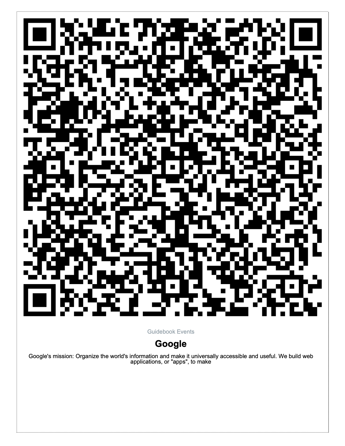 QR Pages – Guidebook Support