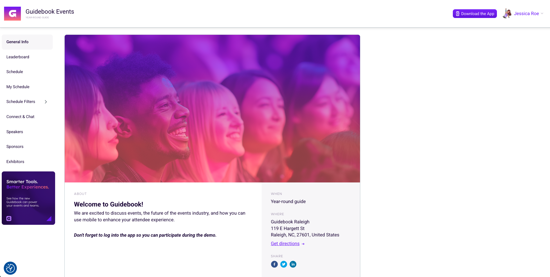 Guidebook Web – Guidebook Support