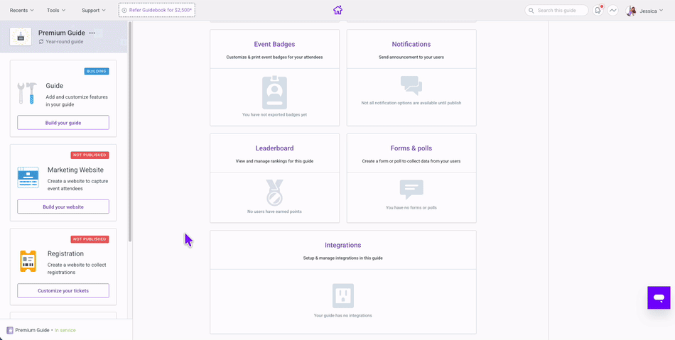 Guidebook Web – Guidebook Support