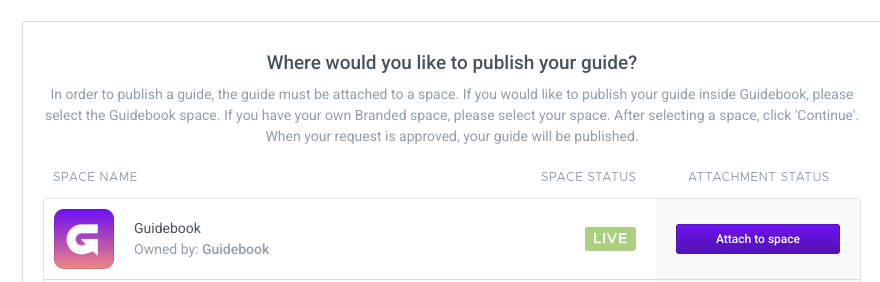 Publishing Your Guide and Making Updates – Guidebook Support