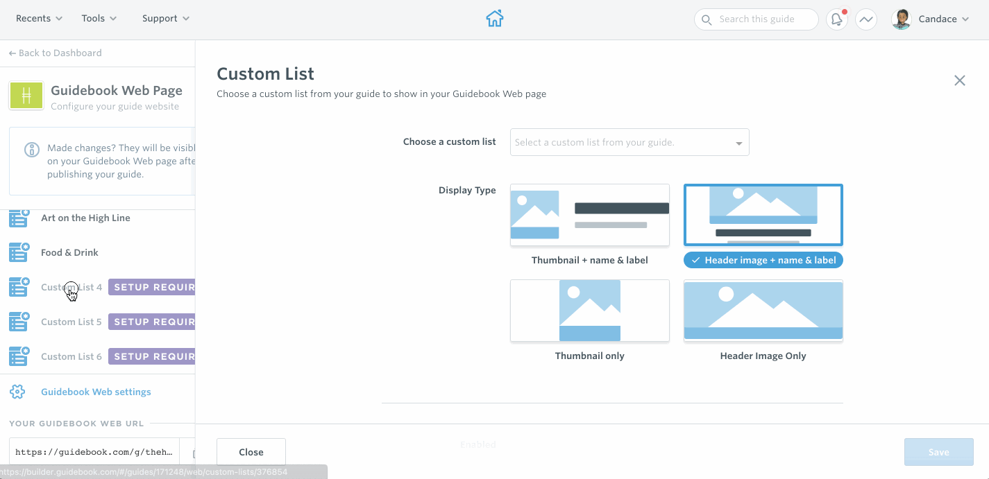 Guidebook Web – Guidebook Support