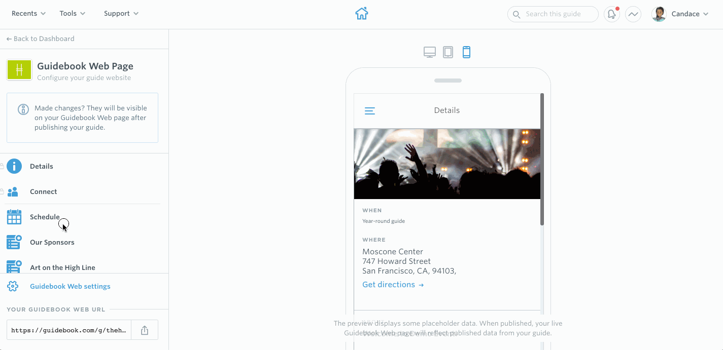 Guidebook Web – Guidebook Support
