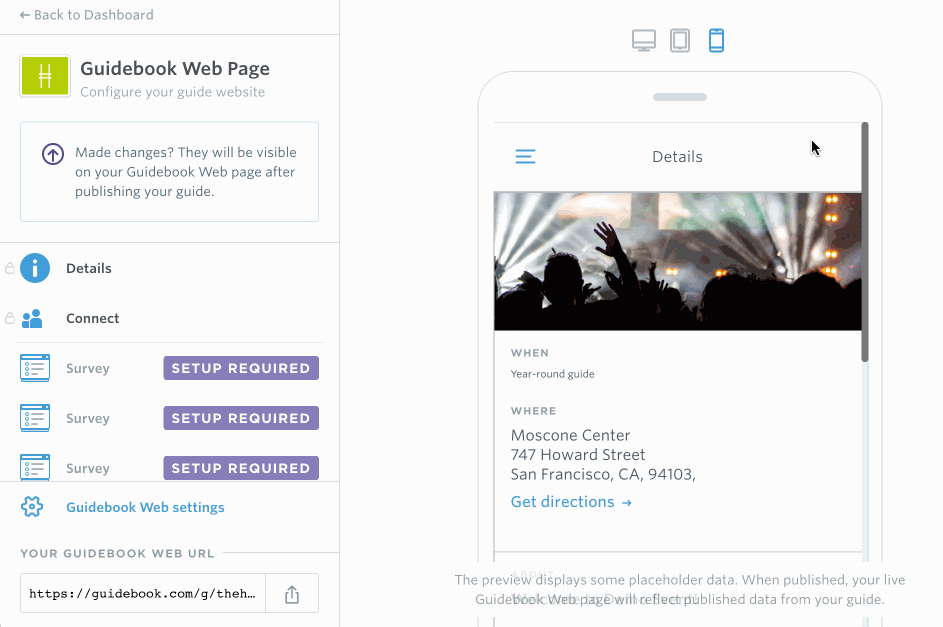 Guidebook Web – Guidebook Support