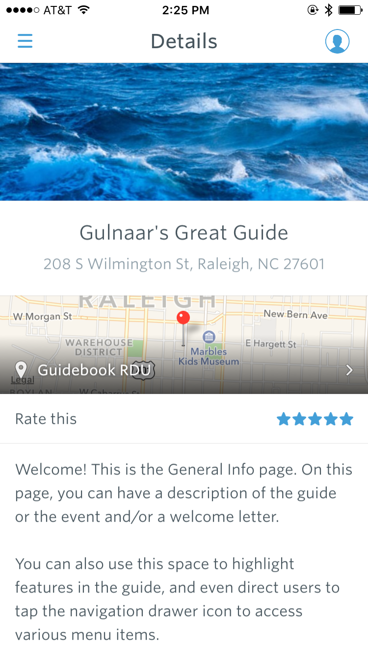 Guide Icon and Cover Image – Guidebook Support